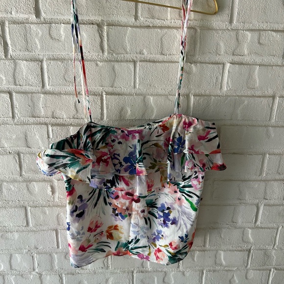 Amanda Uprichard | Tops | Amanda Uprichard Fifer Ruffle Tank S | Poshmark